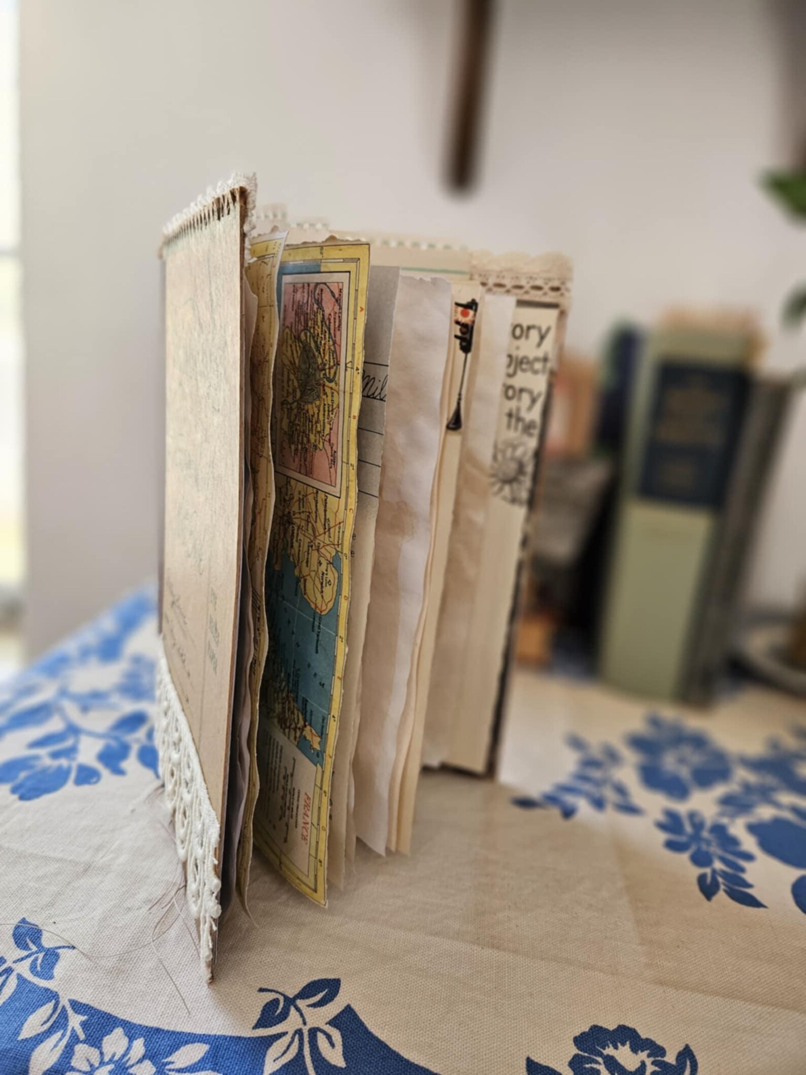 Vintage Stenographer's Notebook, Junk Journal, Vintage Green, Lace, Old ...