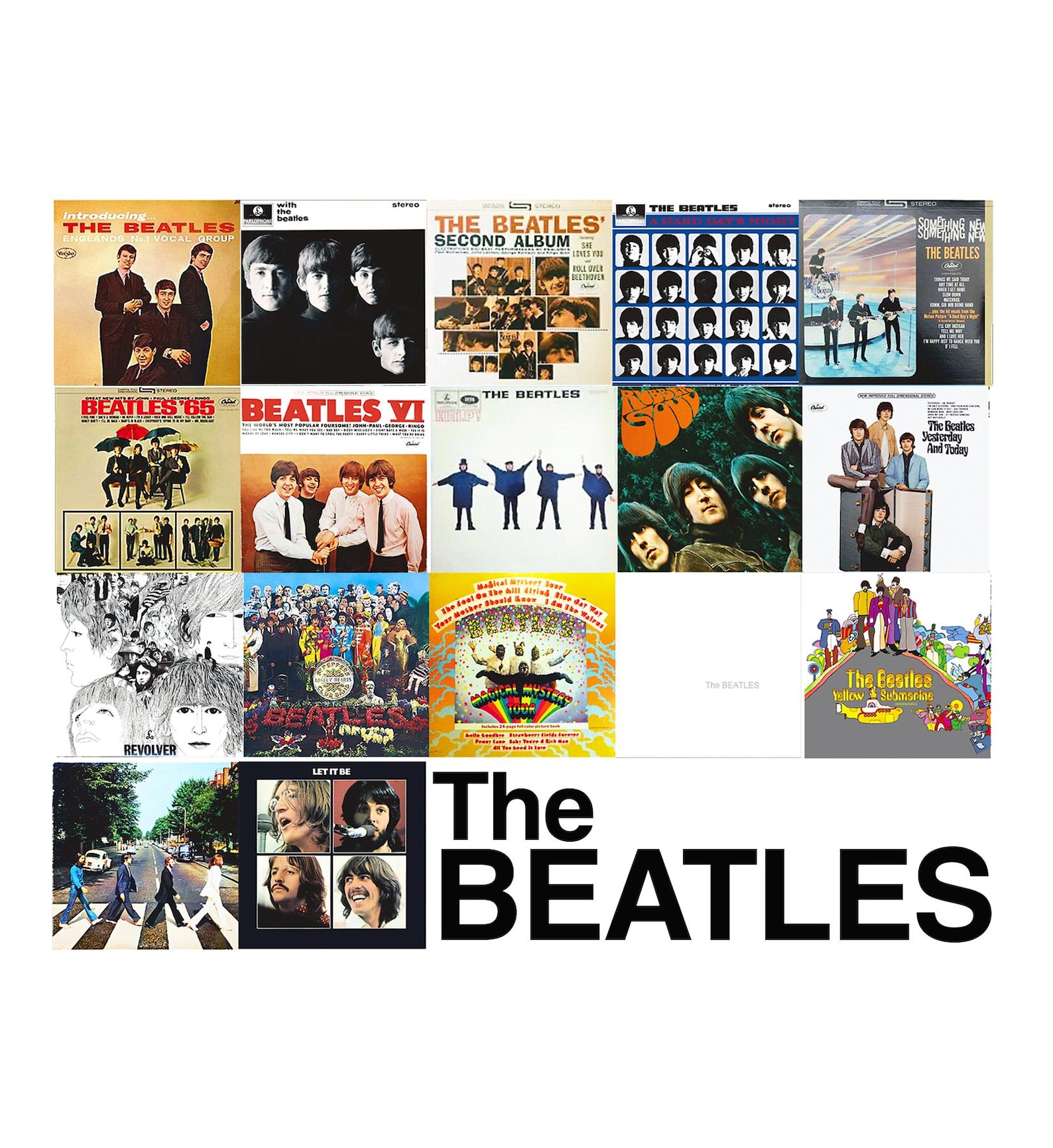The Beatles Albums Sticker - Special 2-fer Deal - Etsy