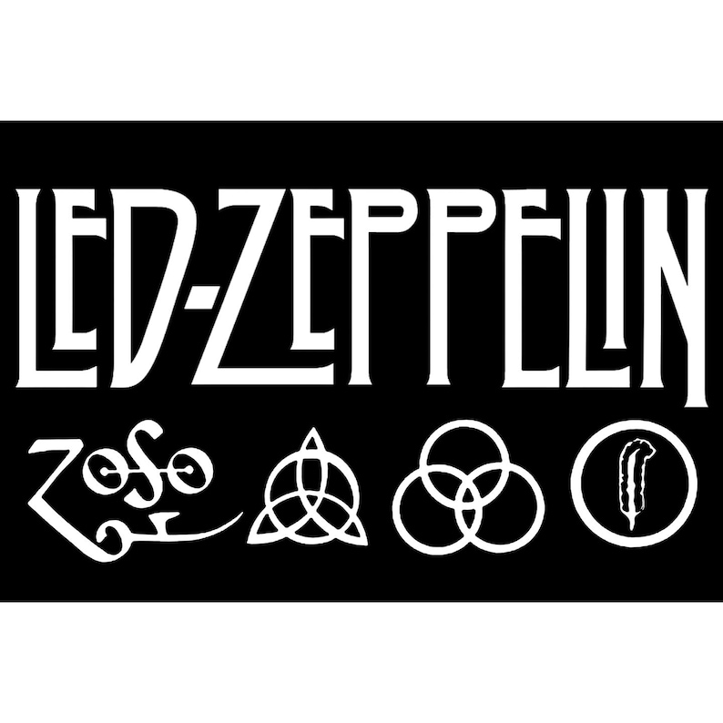 Led Zeppelin Vinyl Sticker. You Get 2 per Order, How Great is That! - Etsy