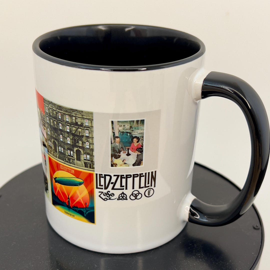 Led Zeppelin's Studio & Live Album Covers on a Coffee Mug - Etsy