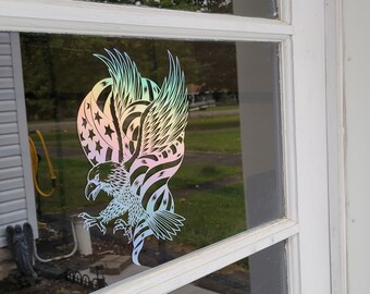 Custom Decal Eagle Flying American Flag Vinyl Sticker Decal - Etsy