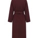 Long Burgundy Wool Coat, Burgundy Woolen Coat, Lined Warm Winter Coat ...