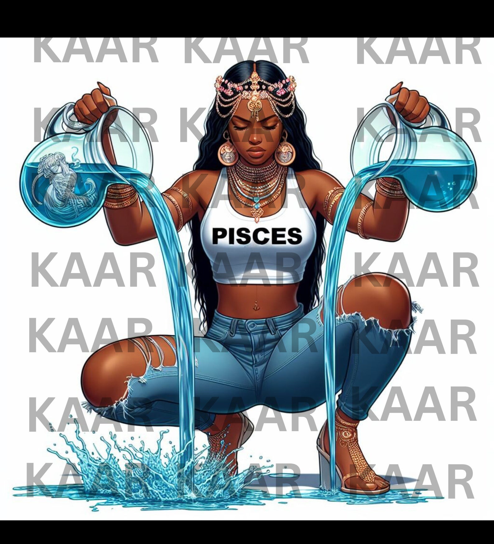 Pisces Girl, Pisces Sign, Water Sign, Zodiac Signs, Girl Pouring Water ...