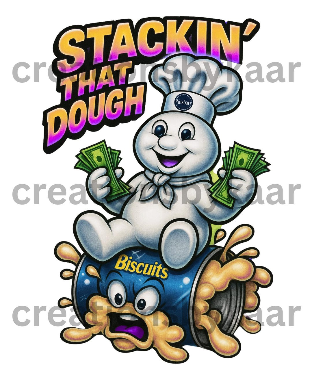 Doughboy, Stach the Cash, Making That Dough, Money Signs, Biscuits - Etsy