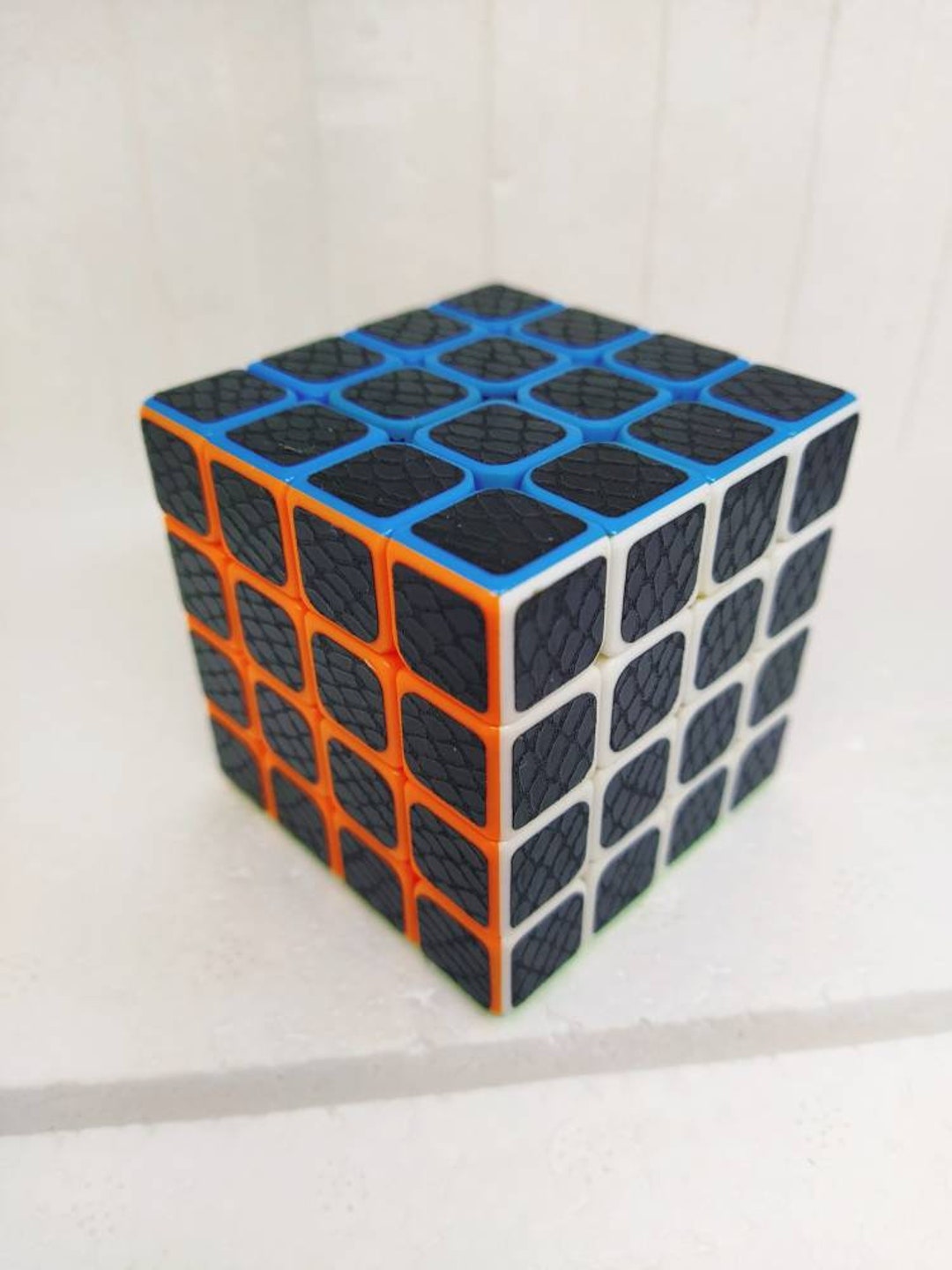 Set of Carbon Fiber Stickers Style snake for Rubik Cube 4x4 - Etsy