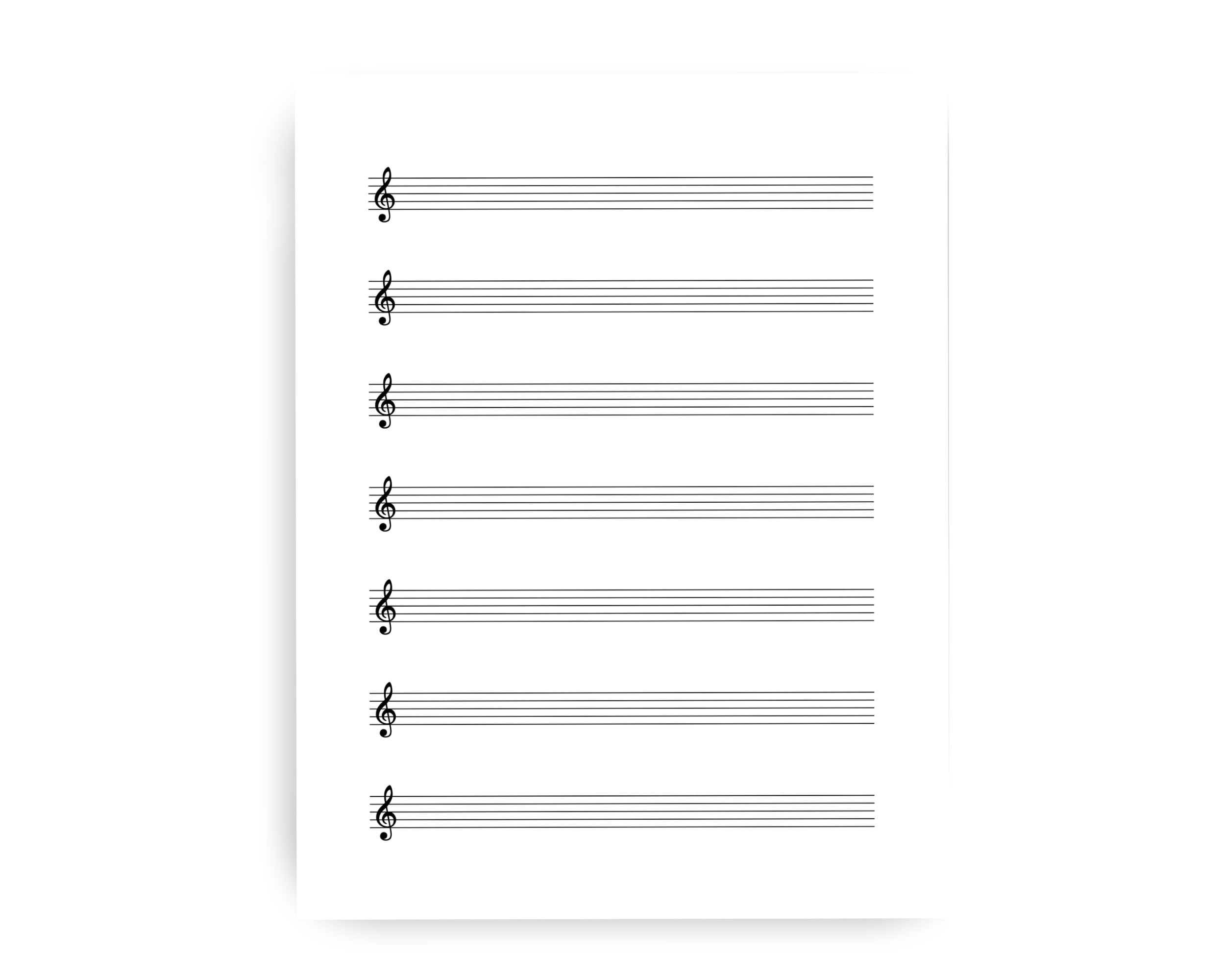 Blank Sheet Music Bundle | Staff Paper | Printable | Manuscript Paper ...