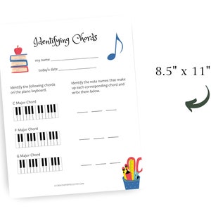 Identifying Chords Worksheet, Music Theory Worksheet for Kids ...