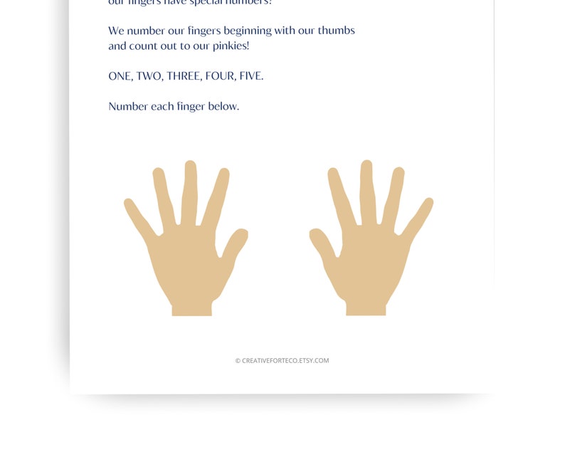 Finger Numbers Worksheet | Beginner Piano Lessons Worksheet | Kids ...