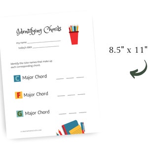 Identifying Chords Worksheet, Music Theory Worksheet for Kids ...