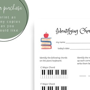 Identifying Chords Worksheet, Music Theory Worksheet for Kids ...