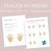 Finger Numbers Worksheet | Beginner Piano Lessons Worksheet | Kids ...