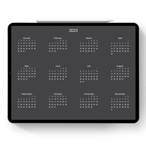 Dark Mode 2023 Digital Planner Wellness Tool - Etsy