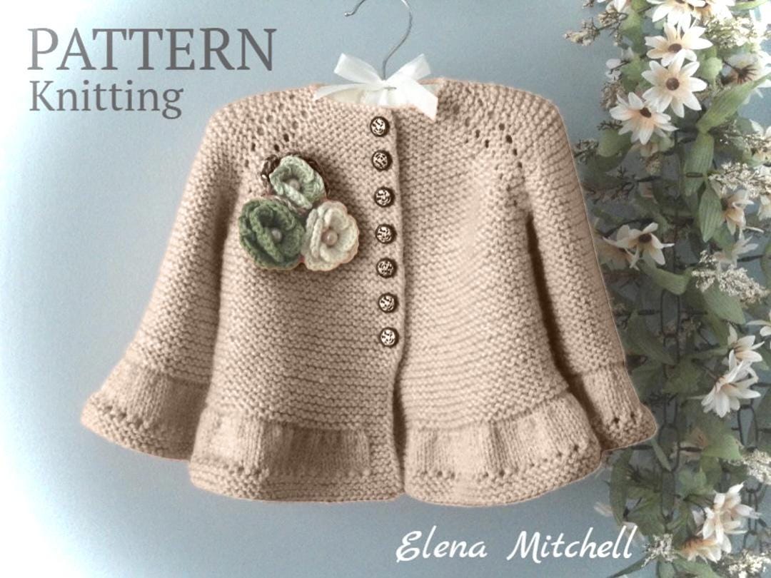Knitting PATTERN # 67 Knitting Pattern Baby Cardigan Knitted Baby ...