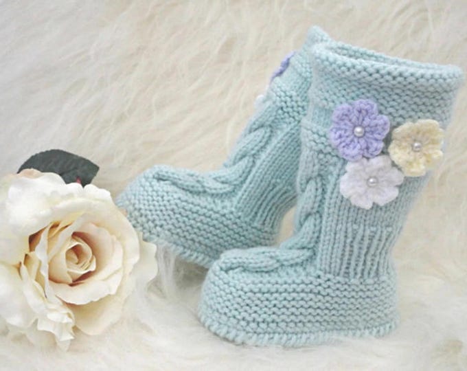 Instant Download Knitting Pattern Baby Booties - Quick and Easy - Makes ...