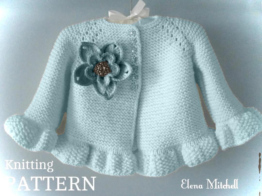 Knitting PATTERN # 59 Baby Jacket Knitted Baby Cardigan Knit Baby Girl ...