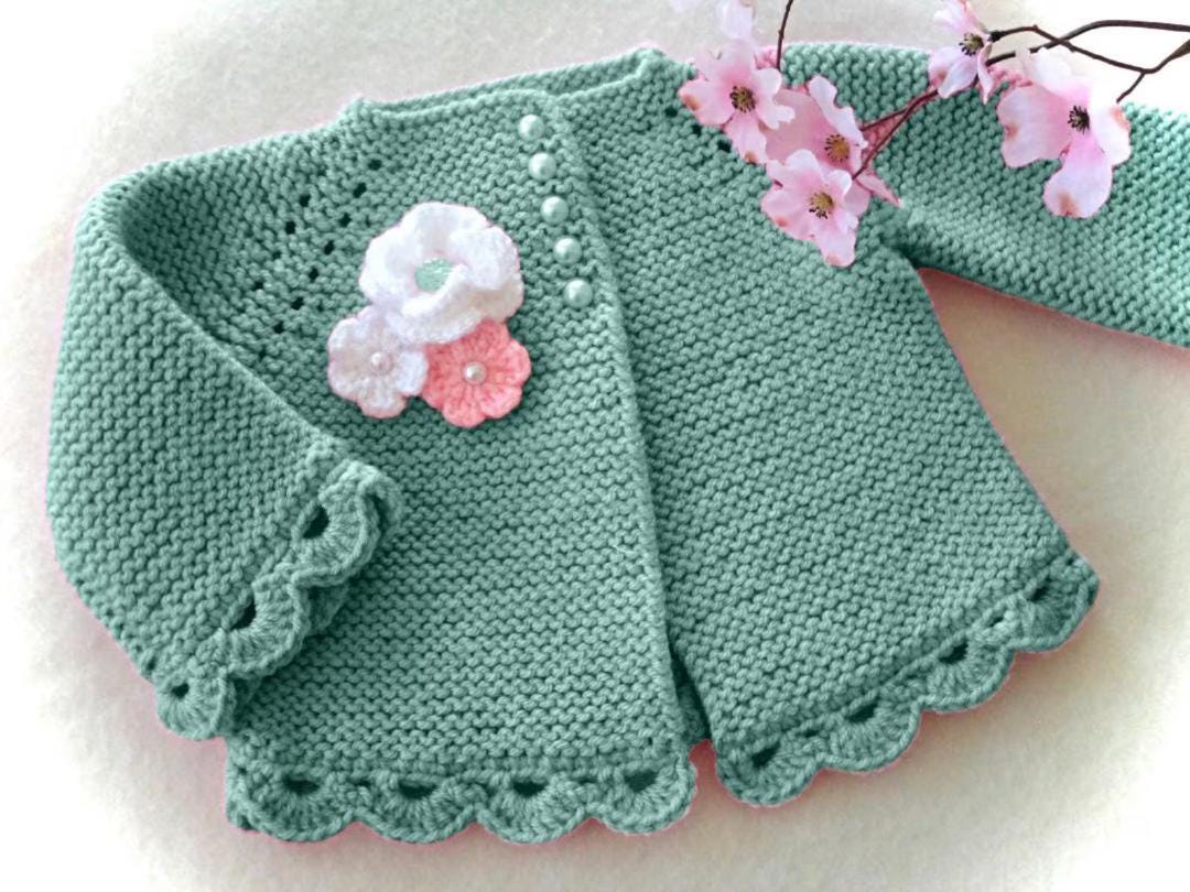 Knitting PATTERN # 42 Knitted Baby Cardigan Baby Girl Jacket Knitted ...