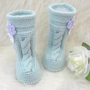 Knitting PATTERN # 2 Knitting Pattern Baby Booties Baby Shoes Knitted ...