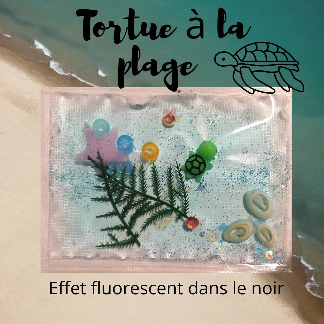 Sensory Pouch Turtle Fluorescent Elements in the Dark - Etsy