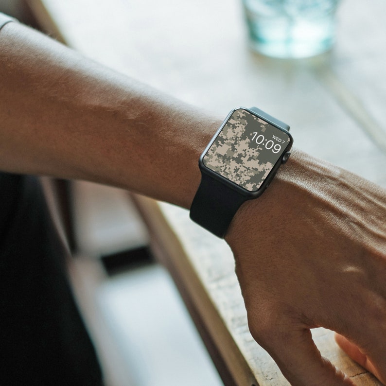 Apple Watch Camo Wallpaper Pixel Camouflage Watch Design - Etsy