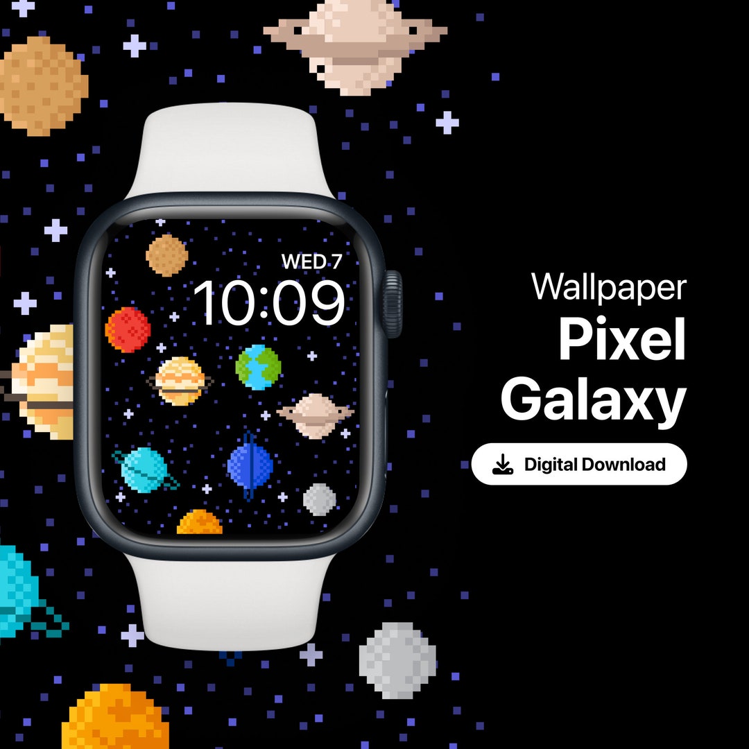 Apple Watch Wallpaper, Pixel Galaxy Apple Watch Design, Apple Watch ...