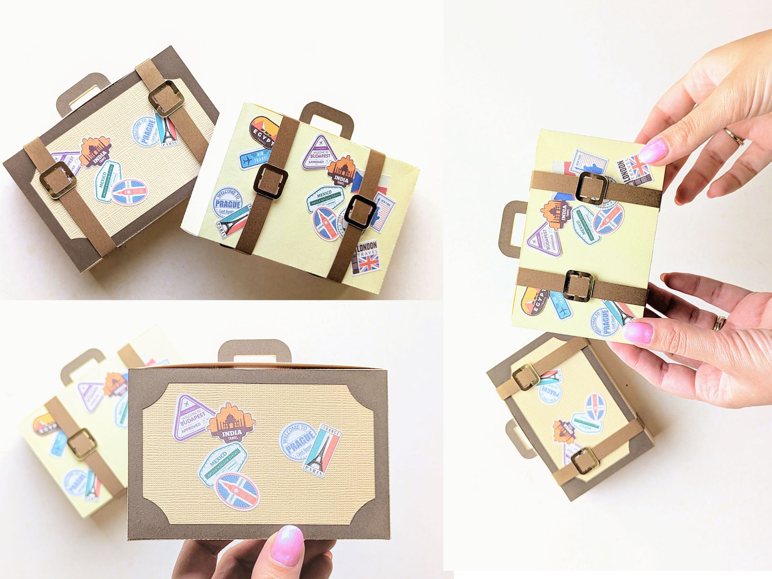 Create Magic: 3D Paper Suitcase Gift Box SVG Instant Download for ...