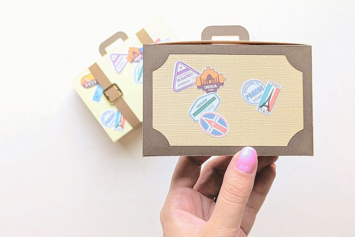Create Magic: 3D Paper Suitcase Gift Box SVG Instant Download for ...