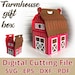3D Barn Box Template SVG Papercut Box Cut File DIY Farmhouse Favor for ...