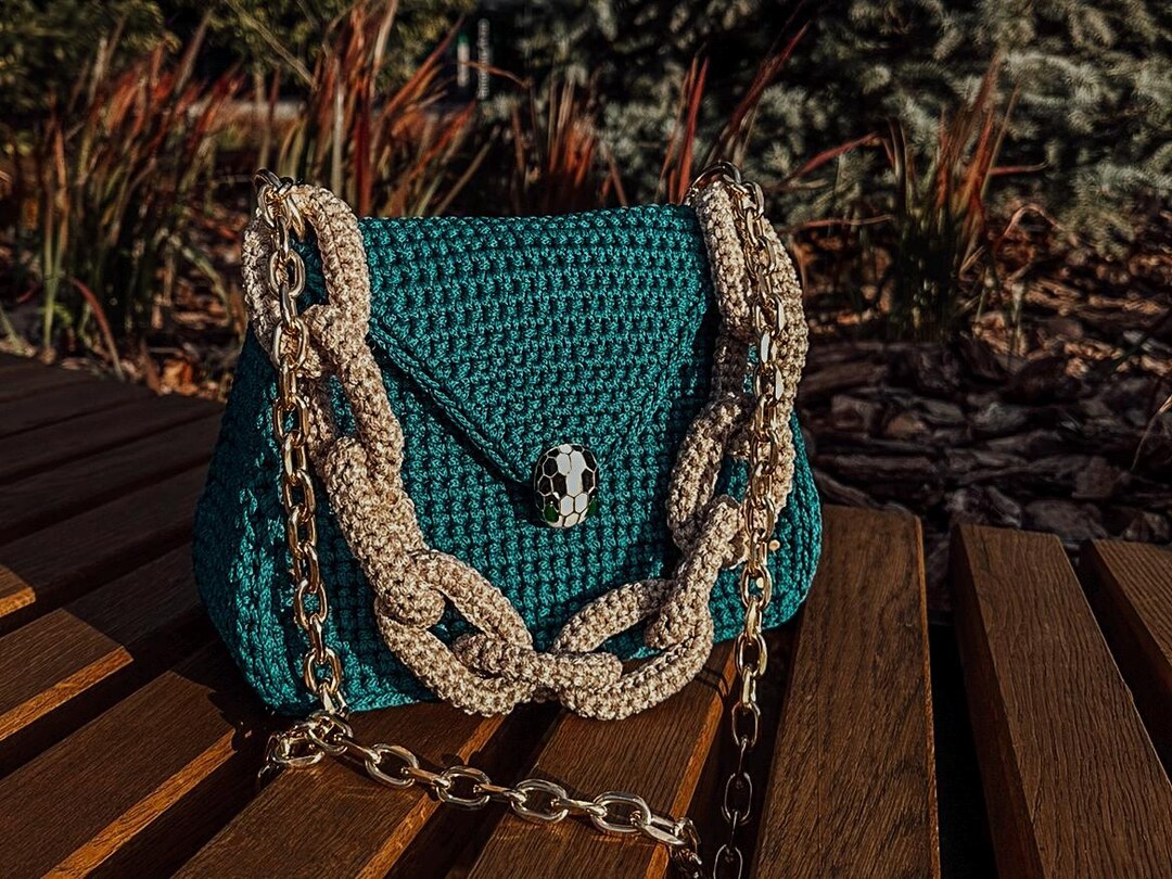 Chic Crochet Handbag Pattern - Etsy