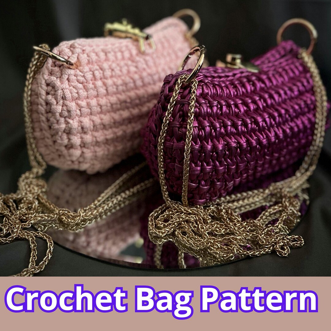 Crochet Pattern Beaded Bag Small Women Doll Handbag Beginner-friendly ...