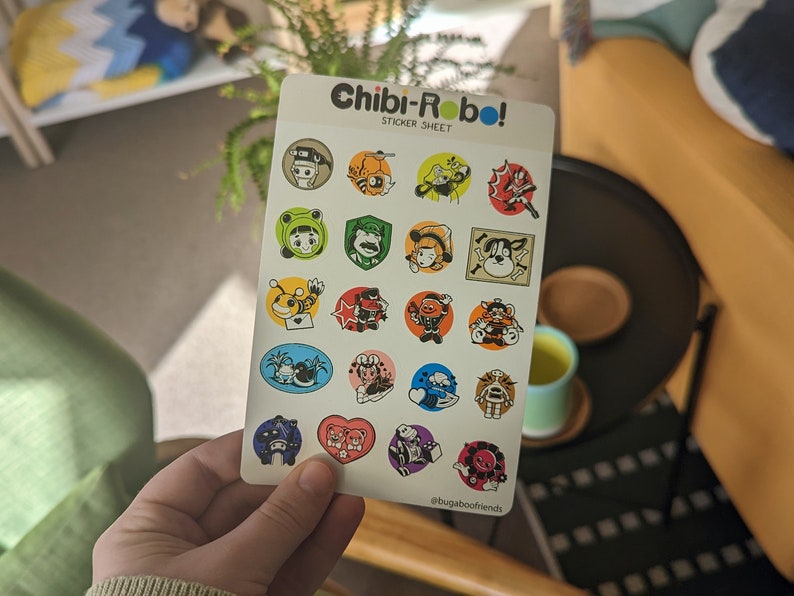 Chibi Robo 4 by 6 Sticker Sheet 20 Stickers - Etsy