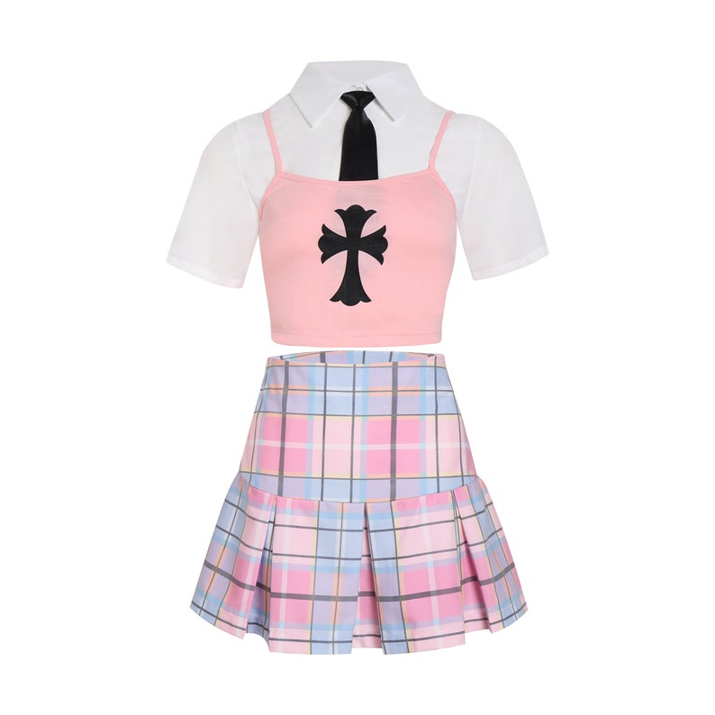 Custom Kpop Blackpink Jennie as If Its Your Last Pink Cross Uniform ...
