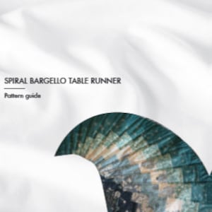 Spiral Bargello Table Runner Digital Pattern by White Gecko Craft ...