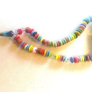 Boho Necklace. Sparkling Rainbow Colors in This Handmade Necklace ...