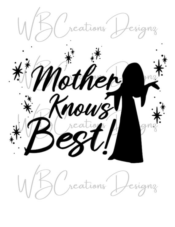 Rapunzel Mother Knows Best - Etsy