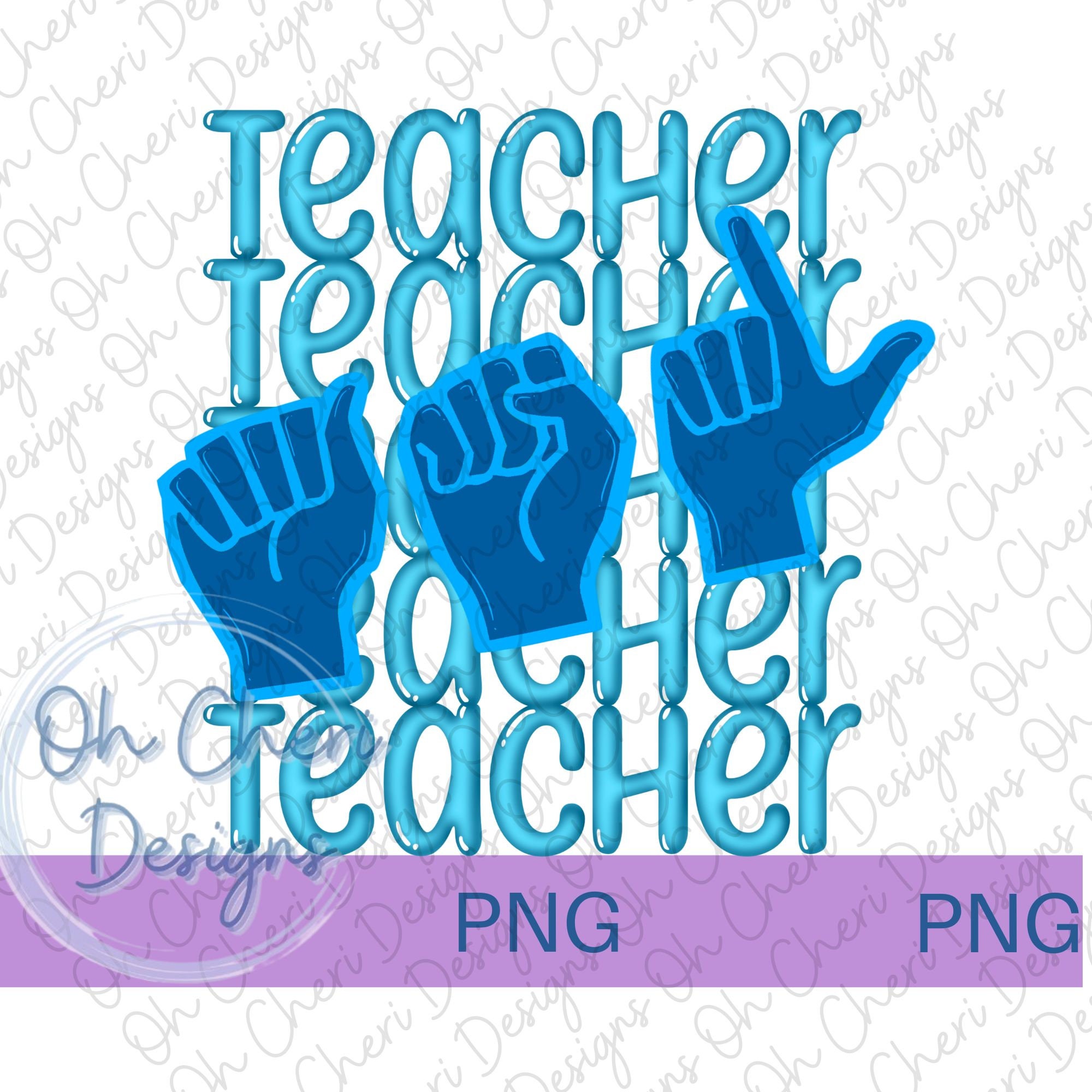 American Sign Language Teacher Asl PNG Digital Download, Sublimation ...