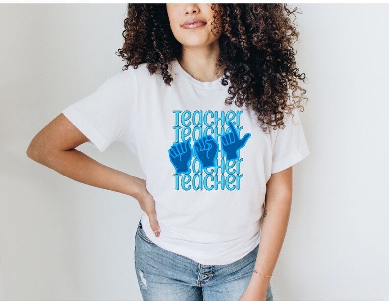 American Sign Language Teacher Asl PNG Digital Download, Sublimation ...