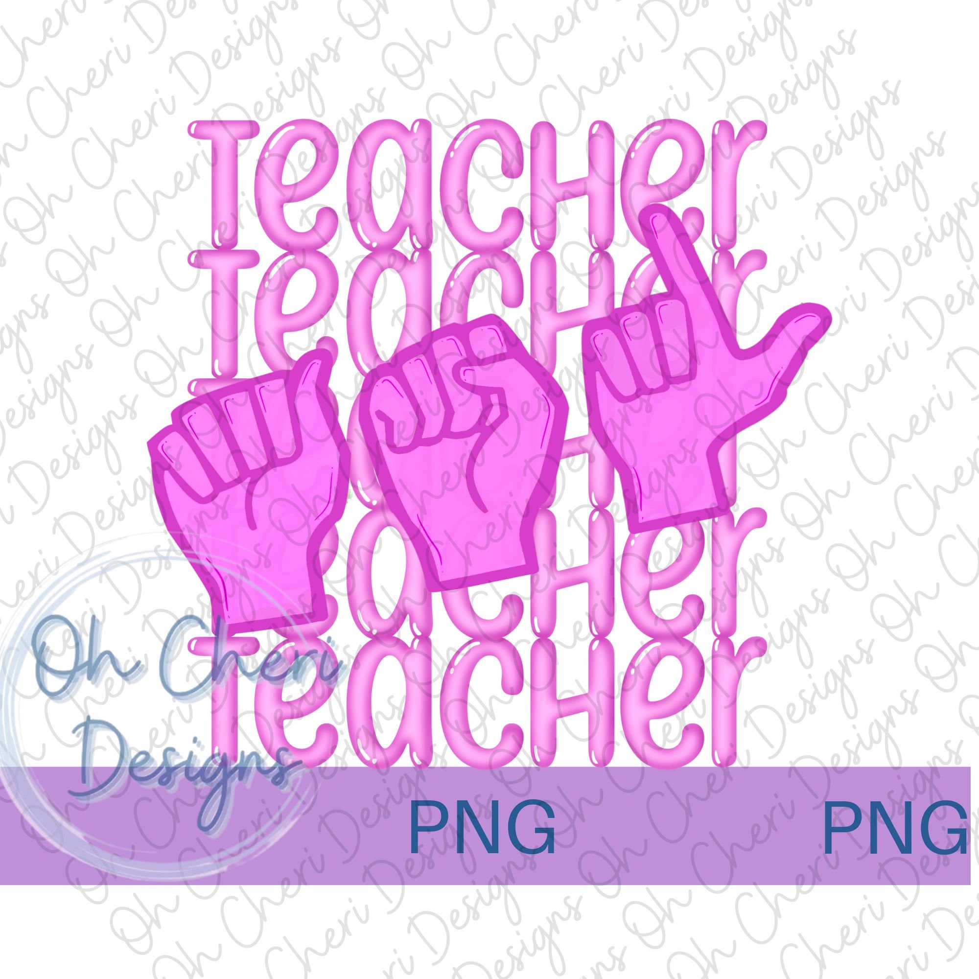 American Sign Language Teacher Asl PNG Digital Download, Sublimation ...