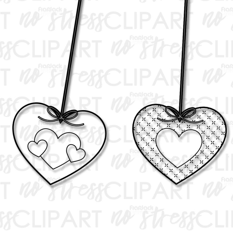 Valentine Hearts Clip Art (digital Use Ok!) - Etsy