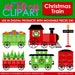 Christmas Train Clip Art (digital Use Ok!) - Etsy