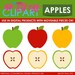 Apples Clip Art (digital Use Ok!) - Etsy