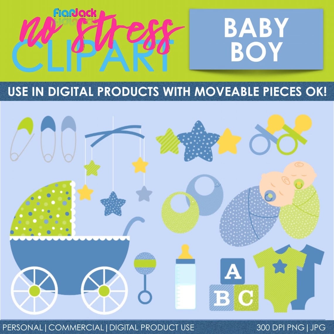 Baby Boys Clip Art digital Use Ok - Etsy
