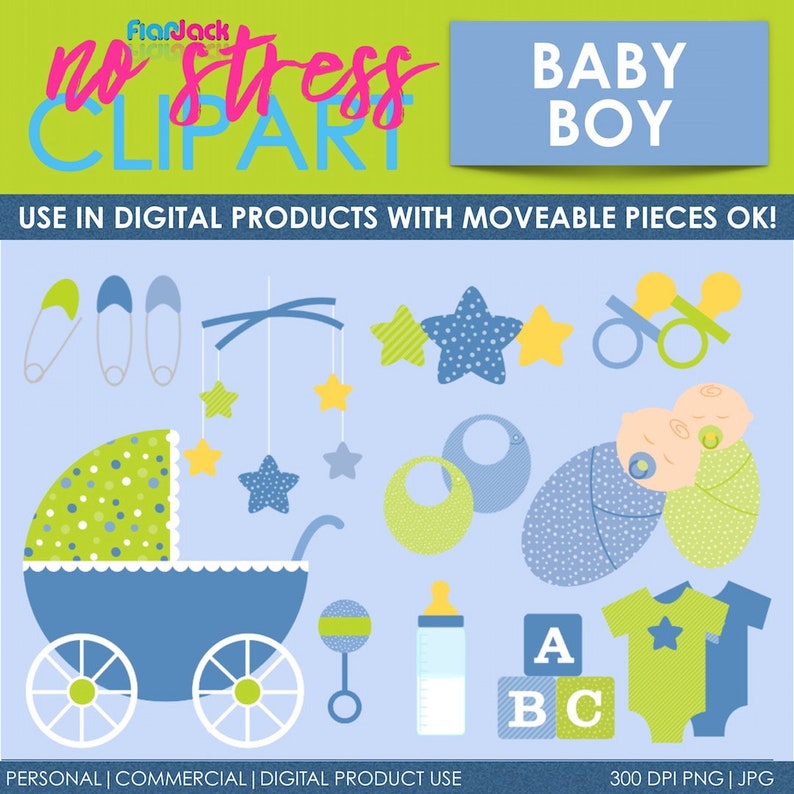 Baby Boys Clip Art (digital Use Ok!) - Etsy