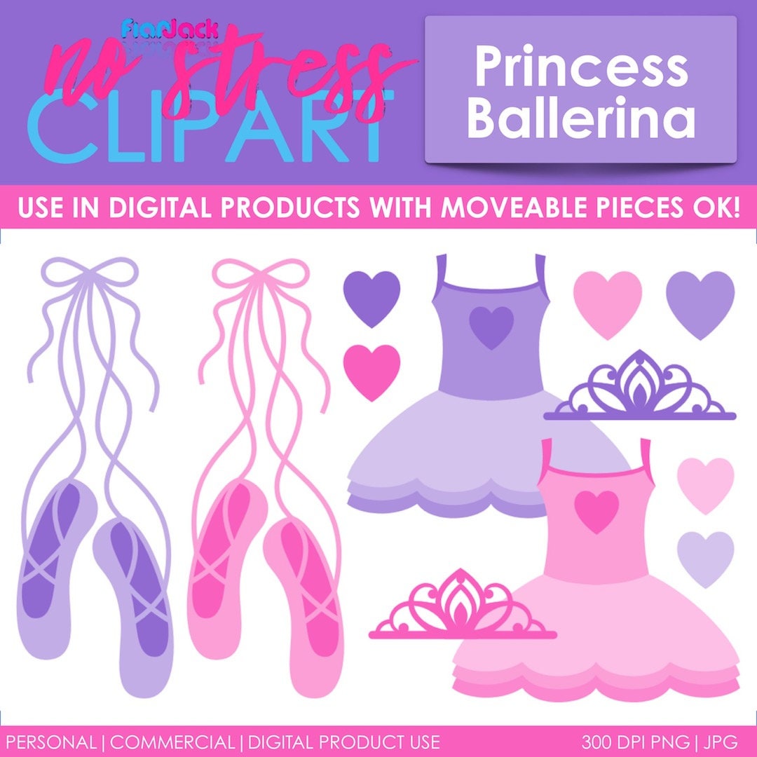 Princess Ballerina Clip Art (digital Use Ok!) - Etsy
