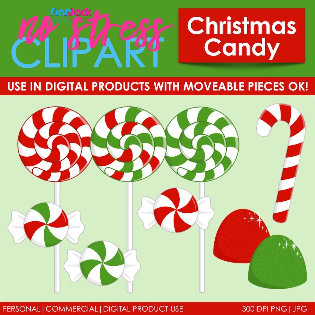 Christmas Candy Clip Art (digital Use Ok!) - Etsy