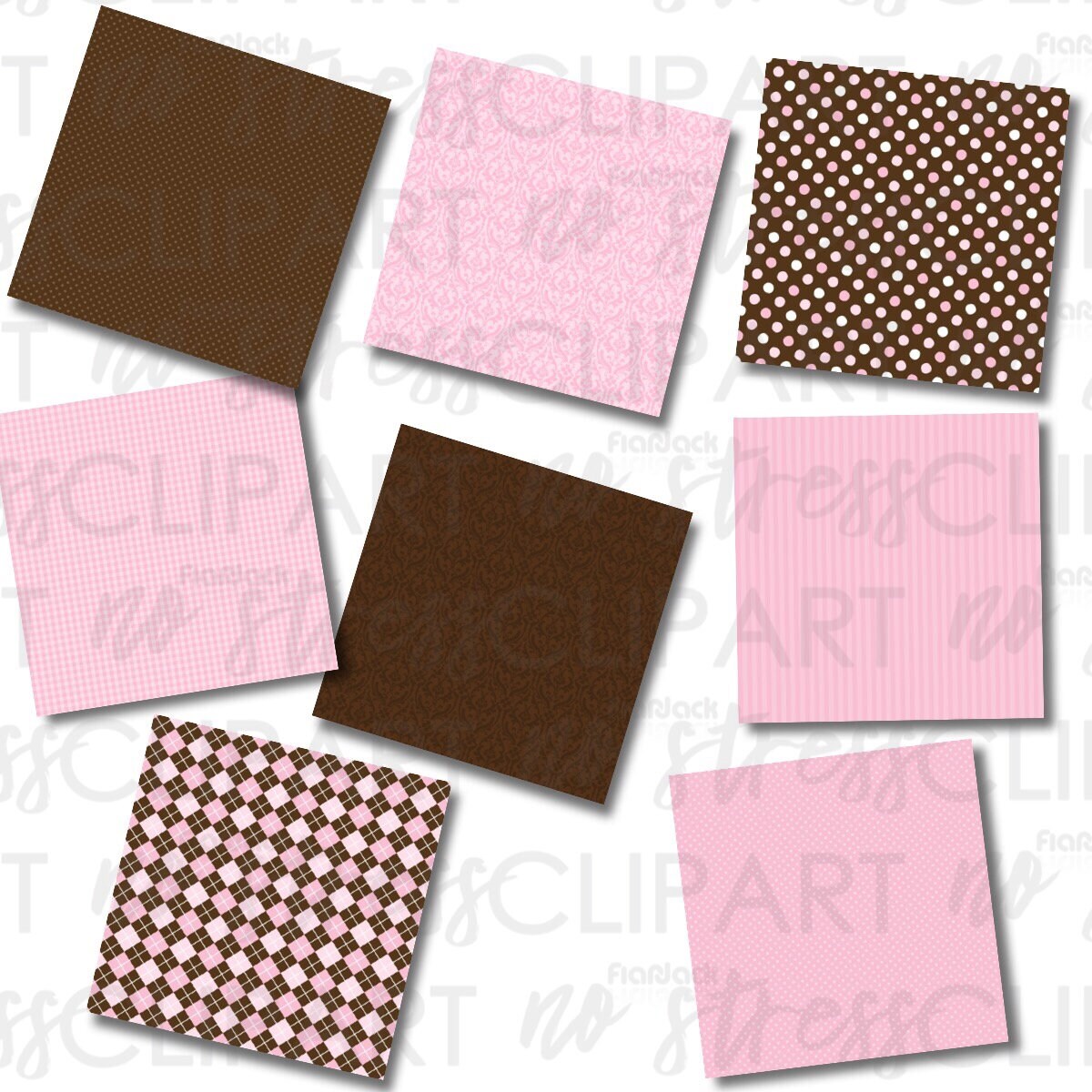 Preppy Pink Design Elements (digital Use Ok!) - Etsy