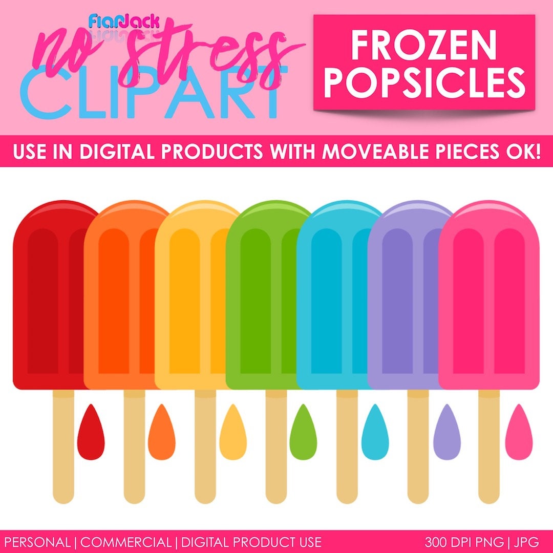 Popsicles Clip Art (digital Use Ok!) - Etsy