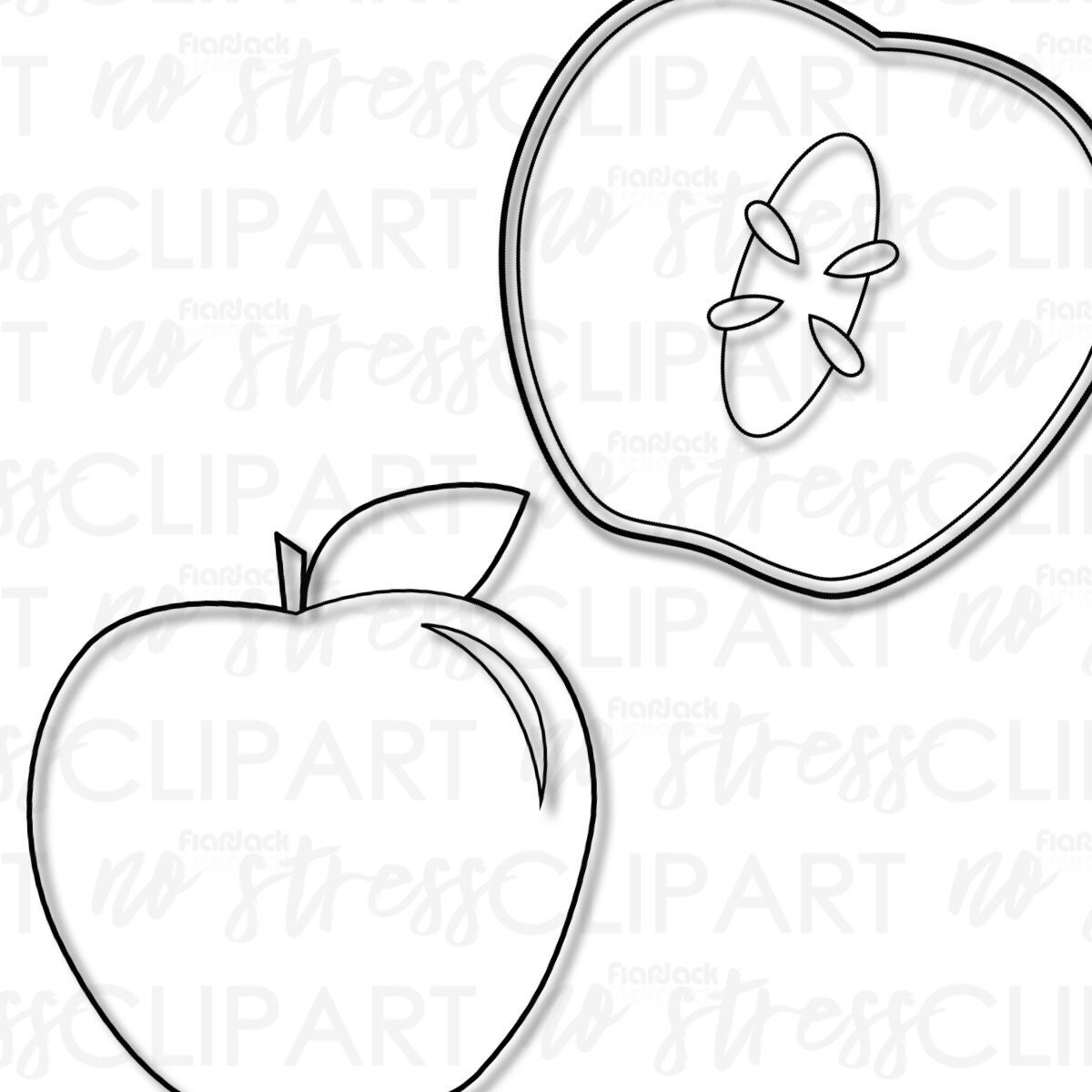 Apples Clip Art (digital Use Ok!) - Etsy