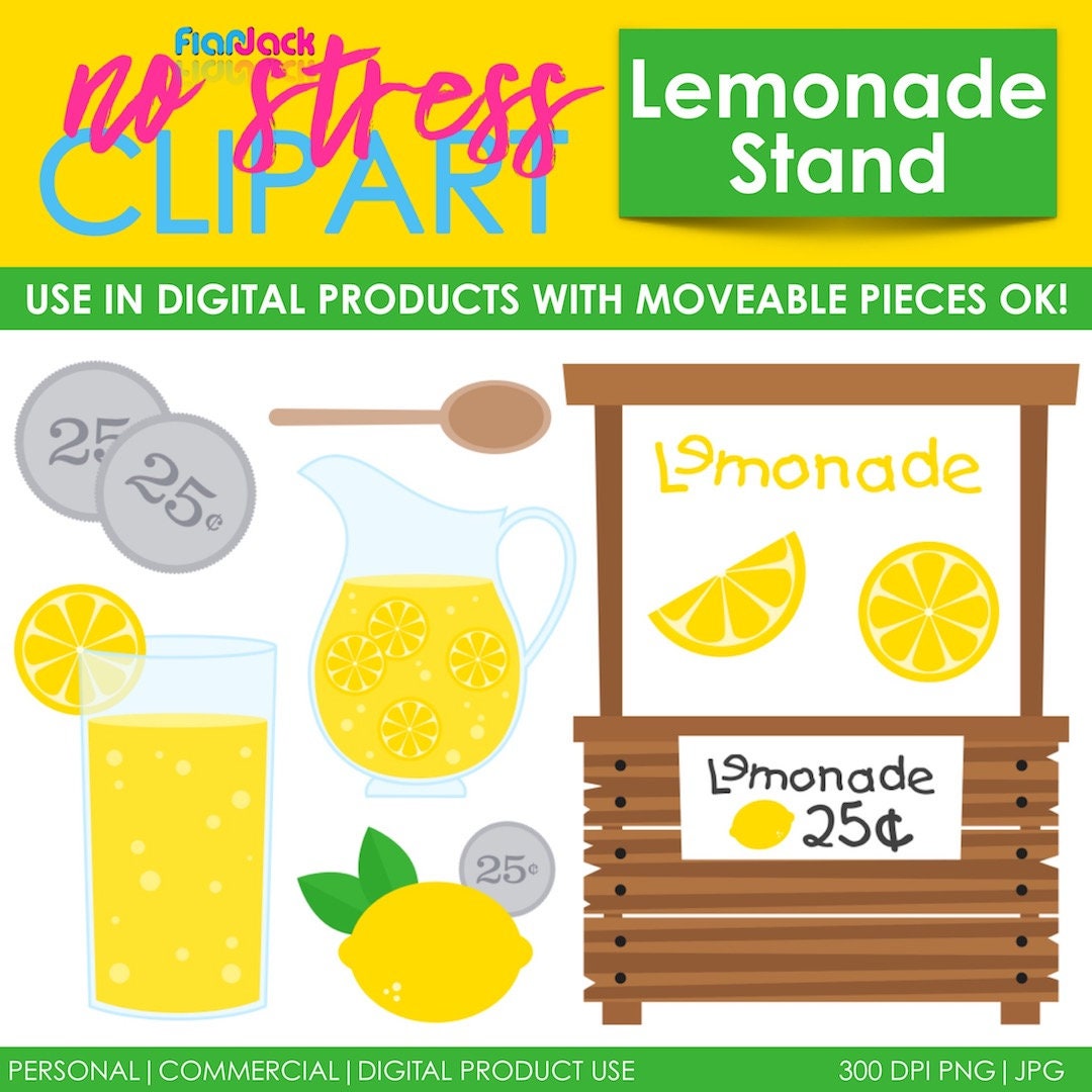 Lemonade Stand Clip Art (digital Use Ok!) - Etsy