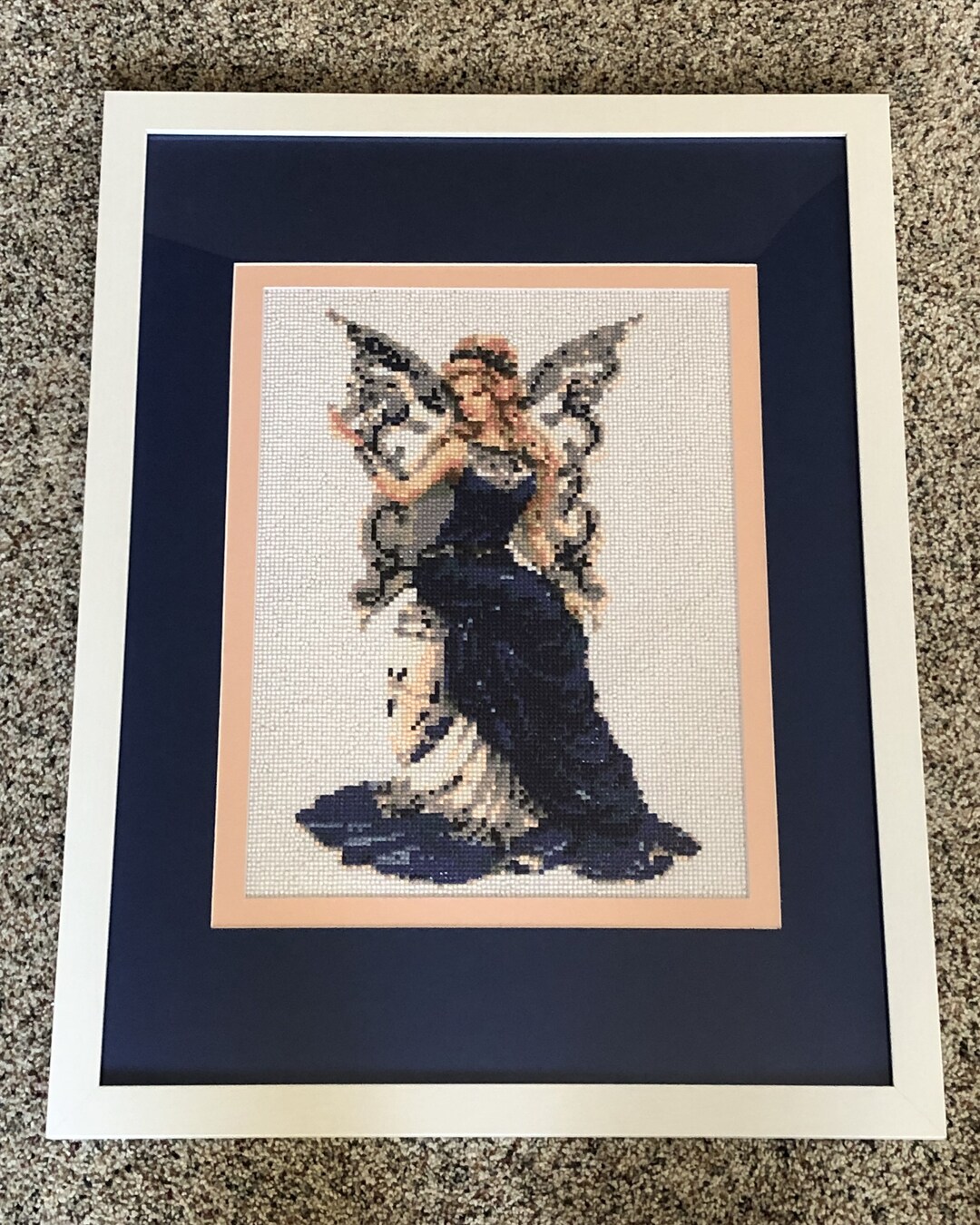 Navy Blue Angel - Completed Diamond Painting - Etsy