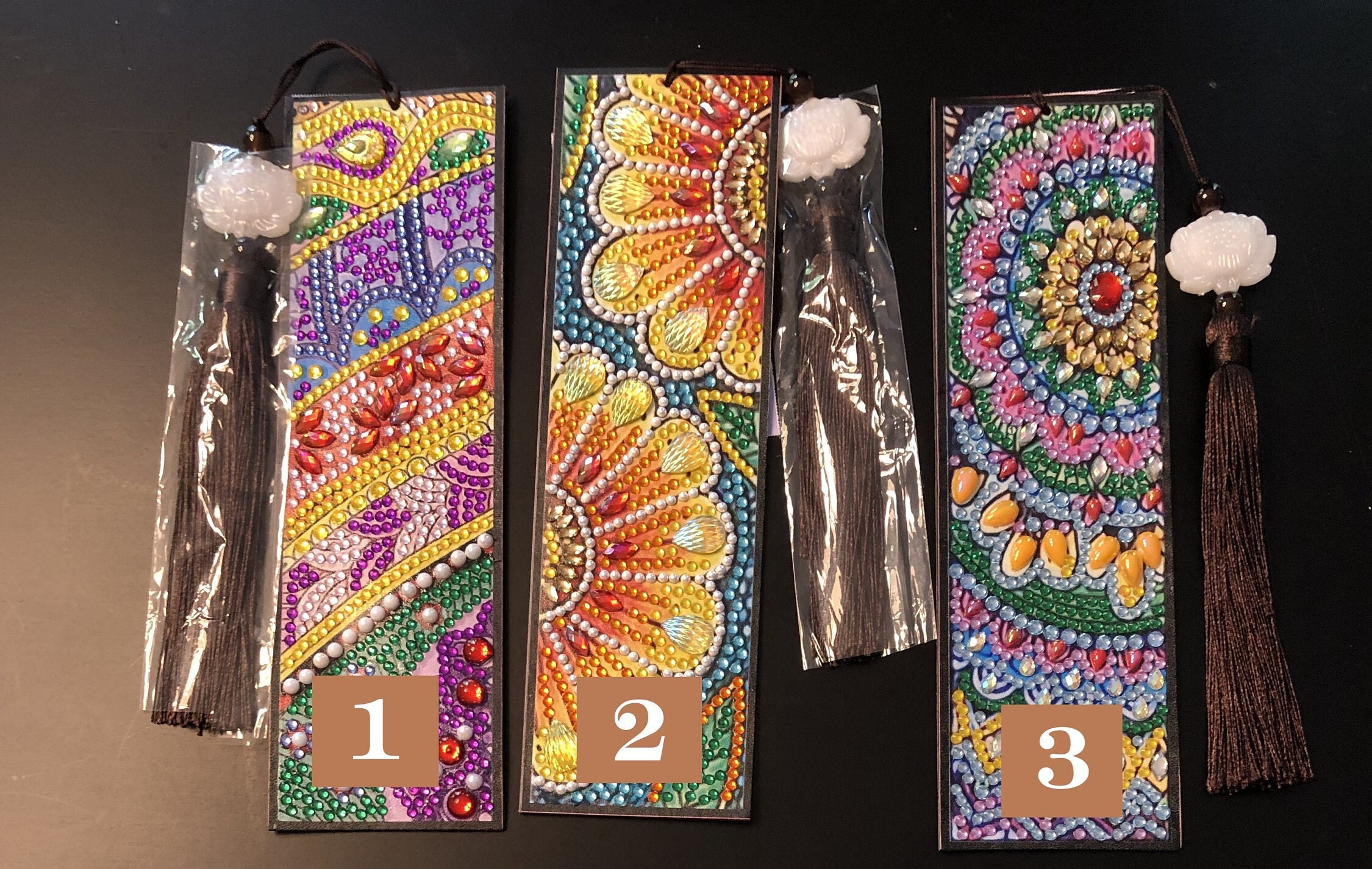Diamond Painting Bookmarks - Vegan Faux Leather - Etsy